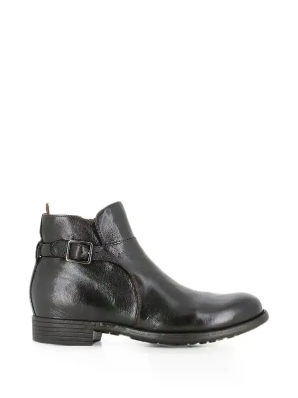 Officine Creative Buckle-detail Side-zip Boots - Brown