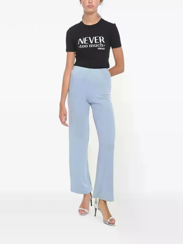 LAMA JOUNI Ribbed Palazzo Pants