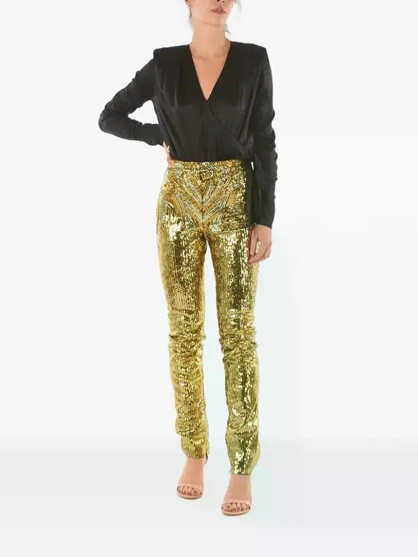 Philipp Plein Embellished Slim Fit Trousers