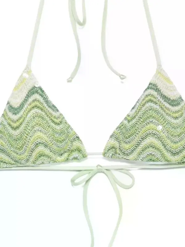 MC2 SAINT BARTH Sequin-embellished Zig-zag Bikini