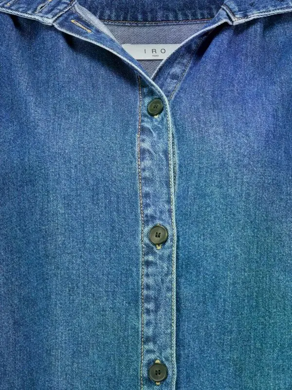 IRO PARIS Julie High-neck Button-up Shirt
