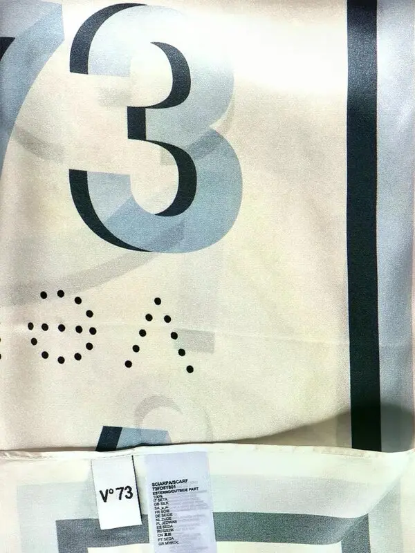 V°73 Logo-print Silk Scarf