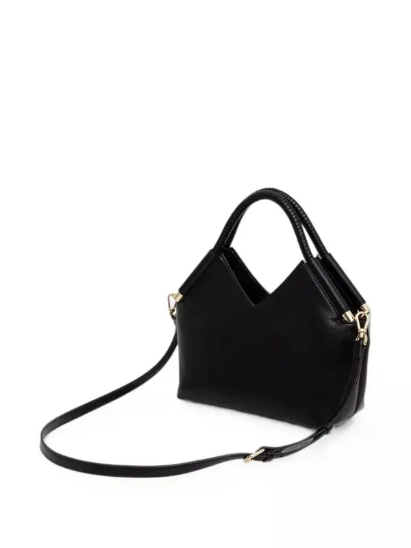 TWINSET Asymmetric Tote Bag With Logo Plaque