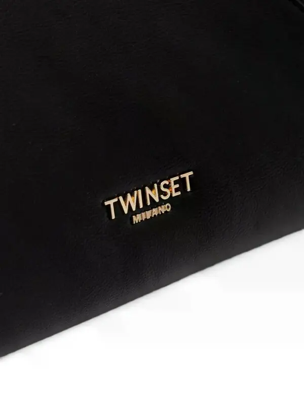 TWINSET Asymmetric Tote Bag With Logo Plaque