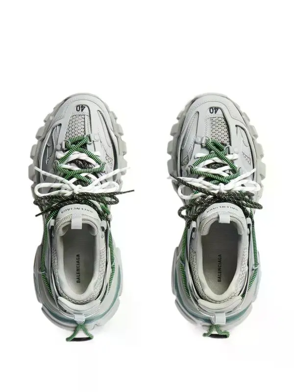 Balenciaga Track Trail Paneled Low-top Sneakers - Grey