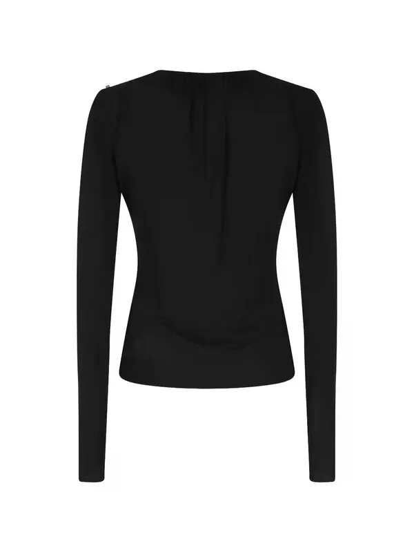 Sportmax Ruched V-neck Top