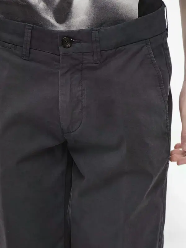 Corneliani Logo-patch Chino Trousers - Blue