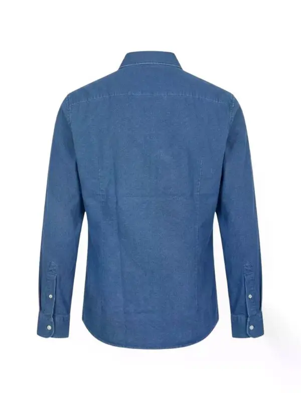 BASTONCINO Spread-collar Denim Shirt