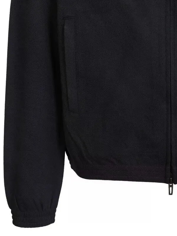 Emporio Armani Full-zip Textured Sweater