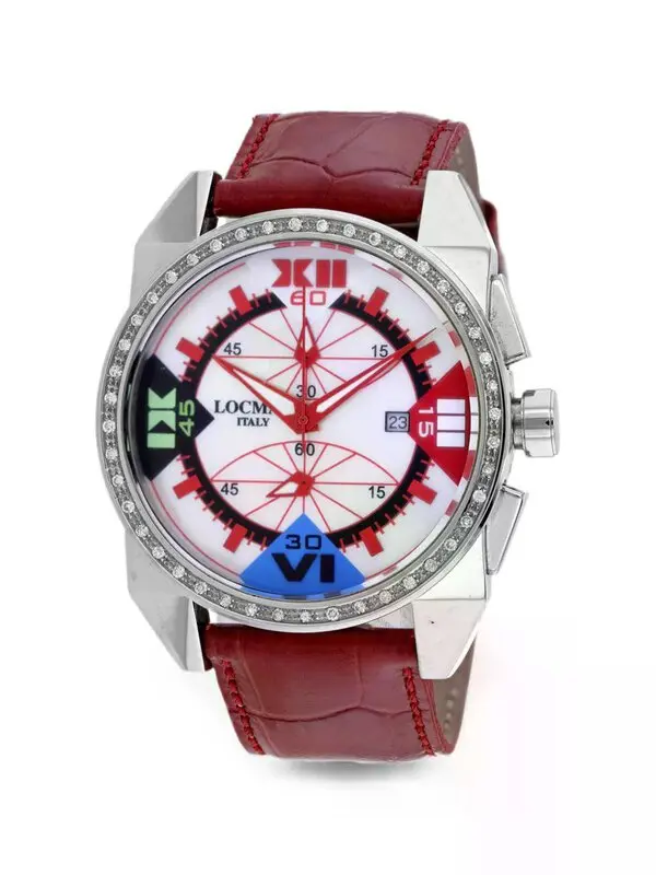 Locman Diamond Classic 46mm Watch - White