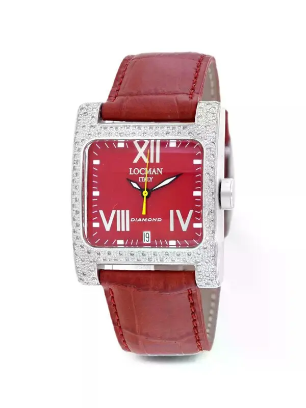 Locman Diamond Classic 33mm Watch - Red