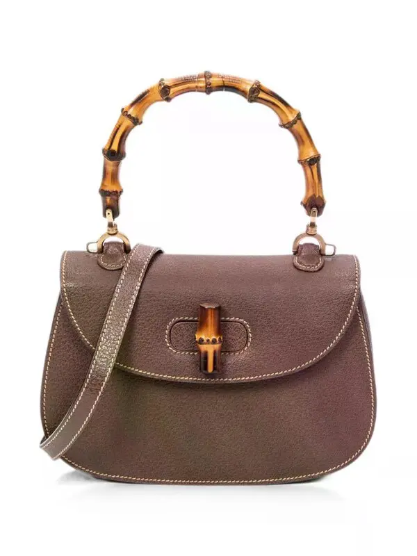 Gucci Bamboo Top Handle Tote Bag - Brown