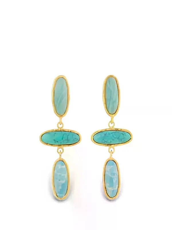 Sylvia Toledano Stone-embellished Drop Earrings - Gold
