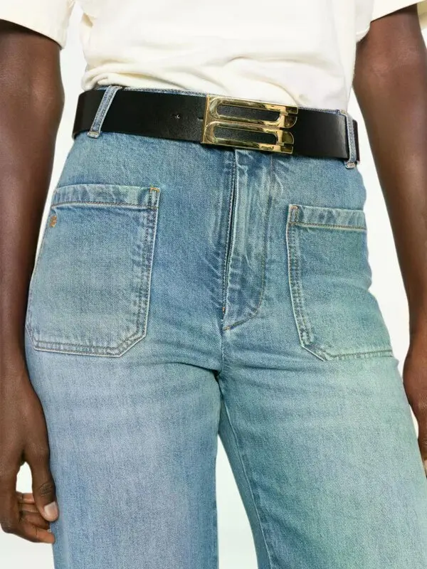 Victoria Beckham Alina Patch-pocket Wide-leg Jeans