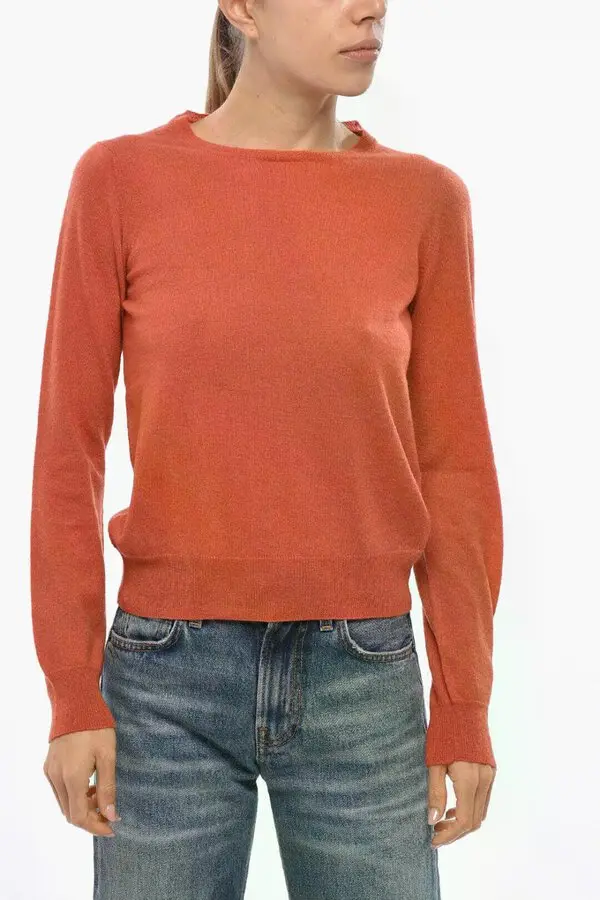 Malo Crew-neck Long-sleeve Sweater - Orange