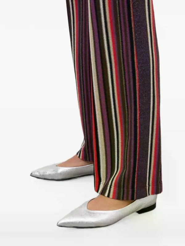 OTTOD'AME Striped Glitter Detail Trousers