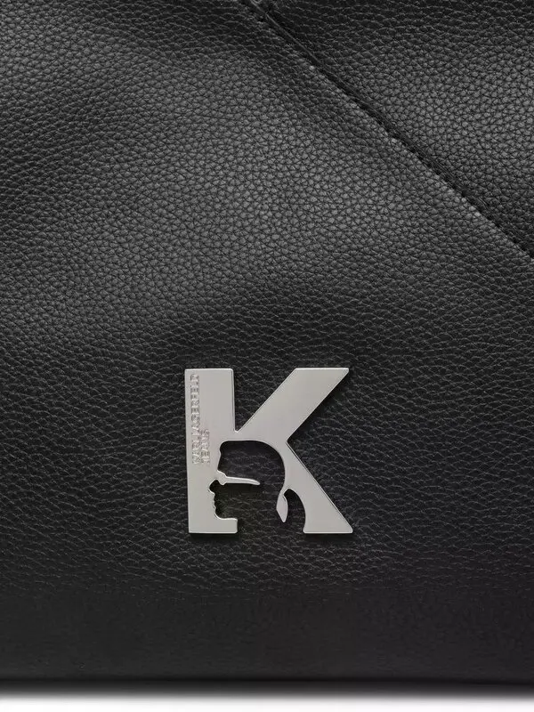 Karl Lagerfeld Logo-plaque Tote Bag - Black