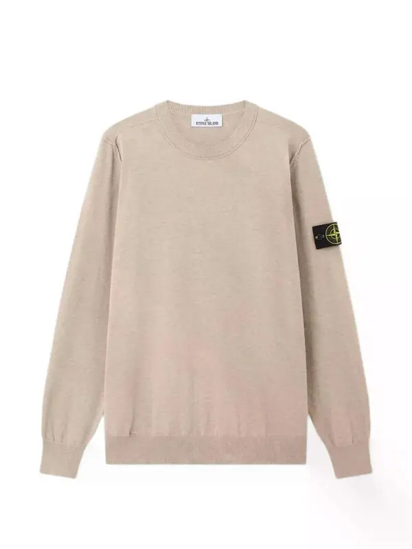 Stone Island Logo-patch Crew-neck Sweater