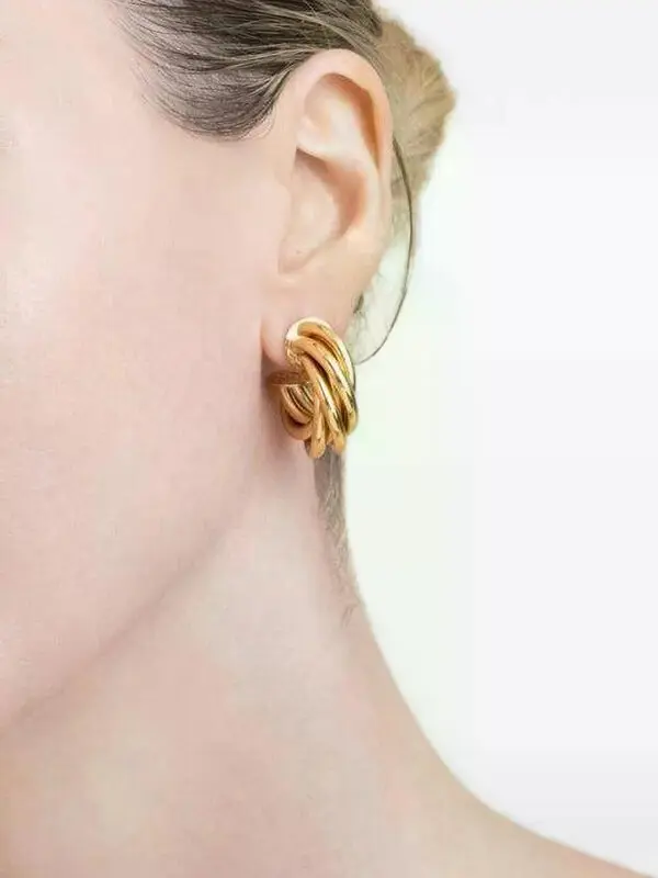 Gas Bijoux Aatik Twisted Hoop Earrings