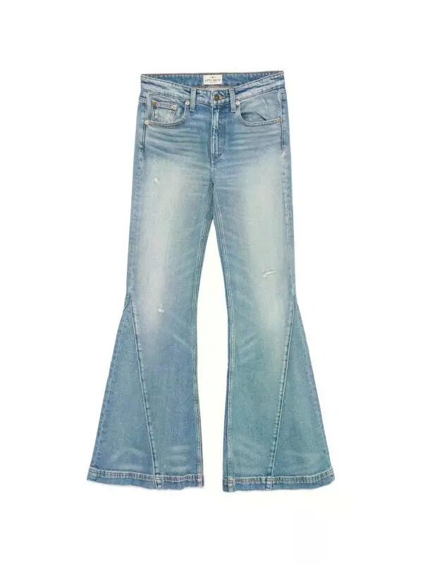 ANTIK DENIM Faded Flared-leg Jeans - Blue