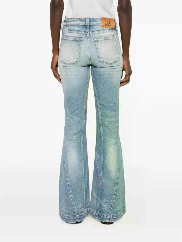 ANTIK DENIM Faded Flared-leg Jeans