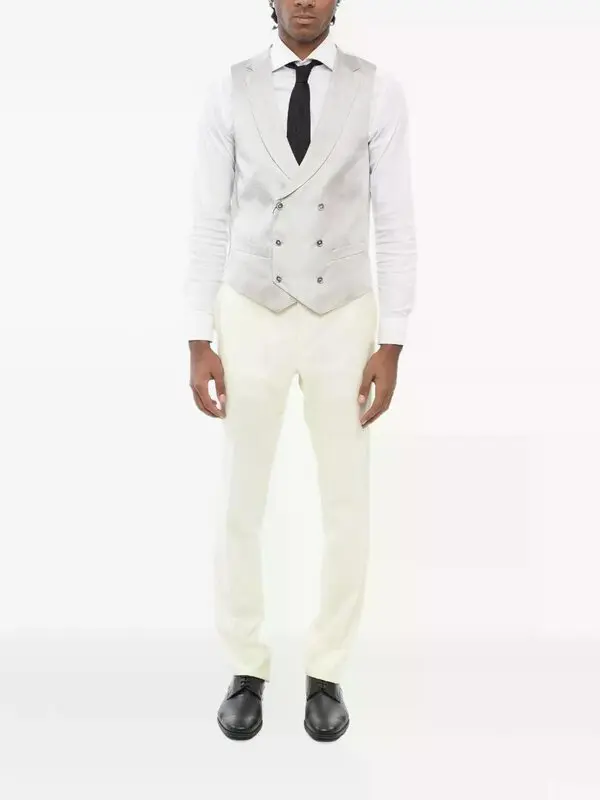Corneliani Jacquard Double-breasted Waistcoat
