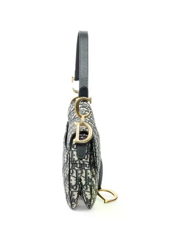 Dior Saddle Oblique Shoulder Bag - Neutrals