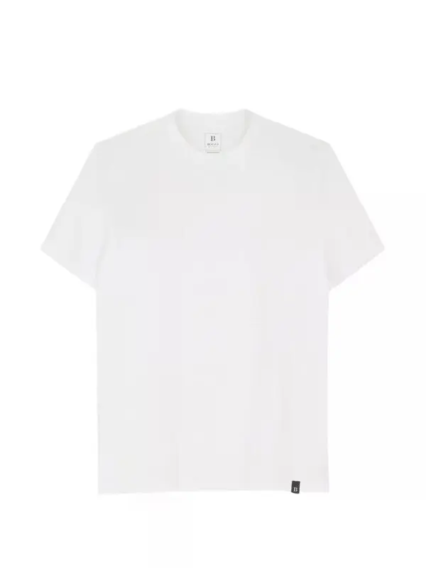 Boggi Milano T-shirt In Stretch Supima-cotton Jersey - White