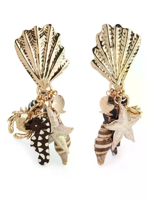 Gas Bijoux Shell Beach Charm Earrings