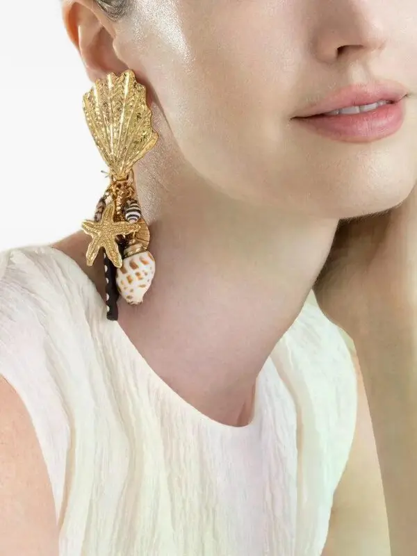 Gas Bijoux Shell Beach Charm Earrings