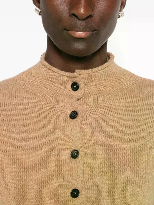 Khaite High-neck Button-up Cardigan
