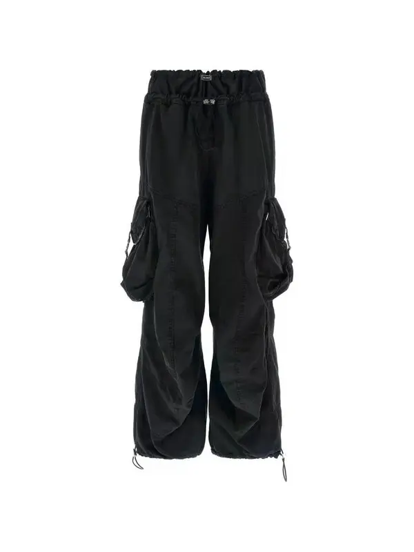 Attico Panelled Cargo Pants - Black