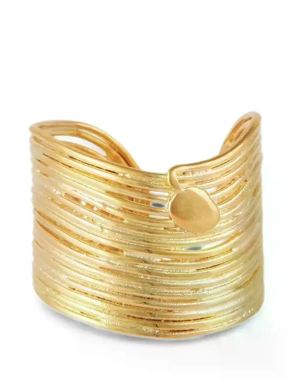Gas Bijoux Maasai-inspired Wave Ring - Gold