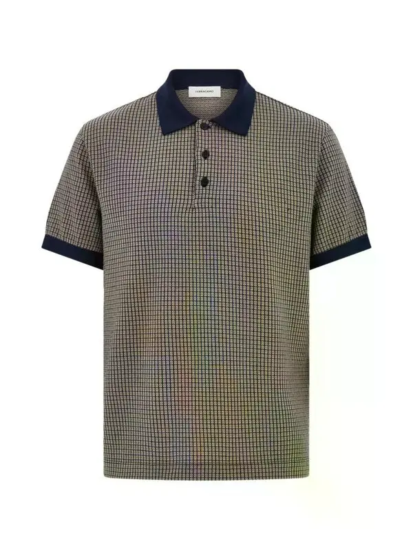 FERRAGAMO Patterned Short-sleeve Polo Shirt
