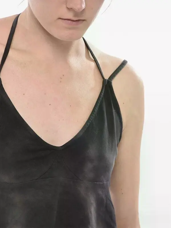 DIESEL® Faded Effect V-neck Halter Top