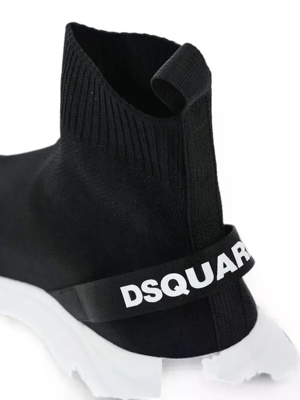 Dsquared2 Logo Detail Sock Sneakers