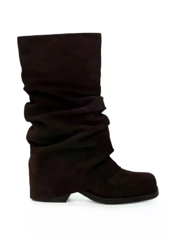 BILLI BI Slouchy Square-toe Boots - Brown
