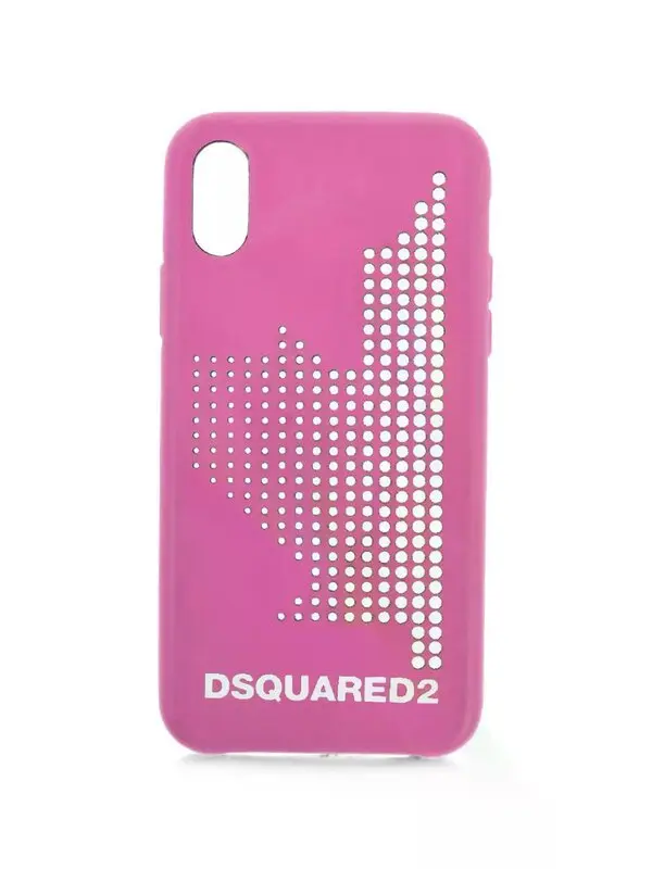 Dsquared2 Perforated Logo-print Iphone X Case - Pink