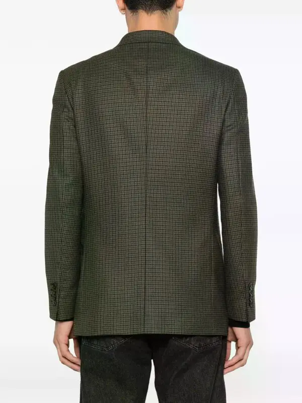 REVERES 1949 Houndstooth-pattern Single-breasted Blazer