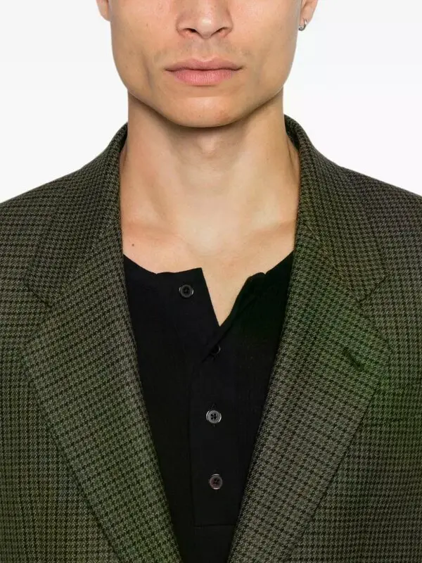 REVERES 1949 Houndstooth-pattern Single-breasted Blazer