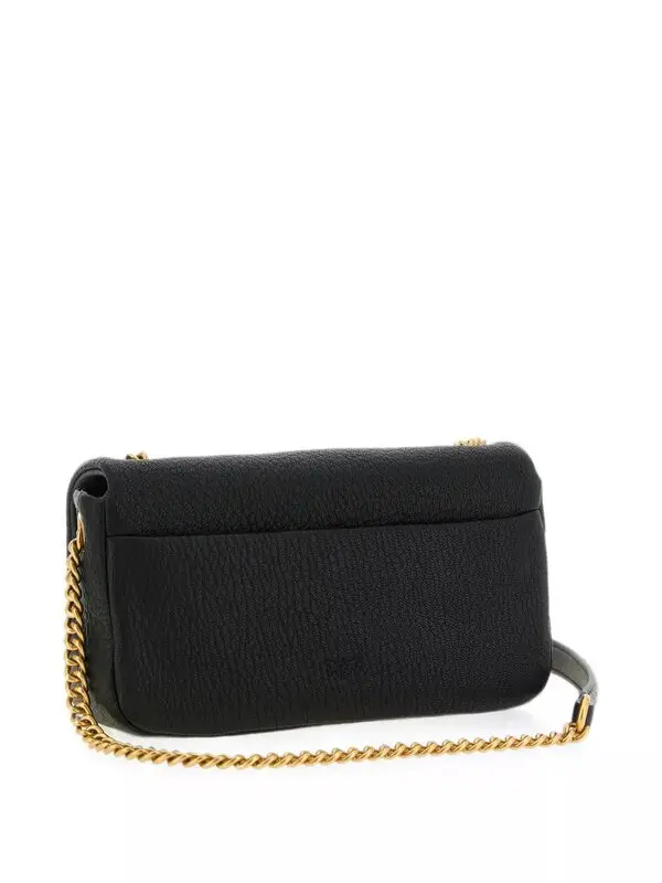 Pinko Love Birds Buckle Shoulder Bag - Black