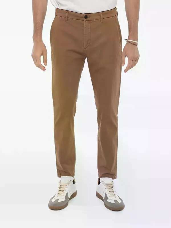 DEPARTMENT 5 Flap-pocket Slim Fit Trousers - Brown