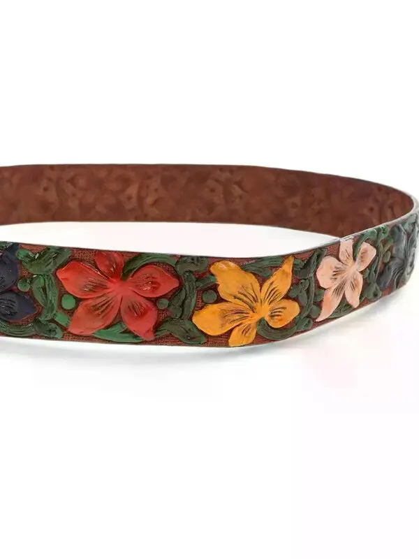Dsquared2 Floral Leather Belt