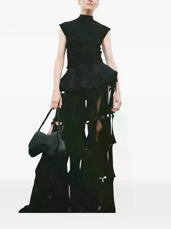 A.W.A.K.E. Mode Knitted High Neck Sleeveless Top