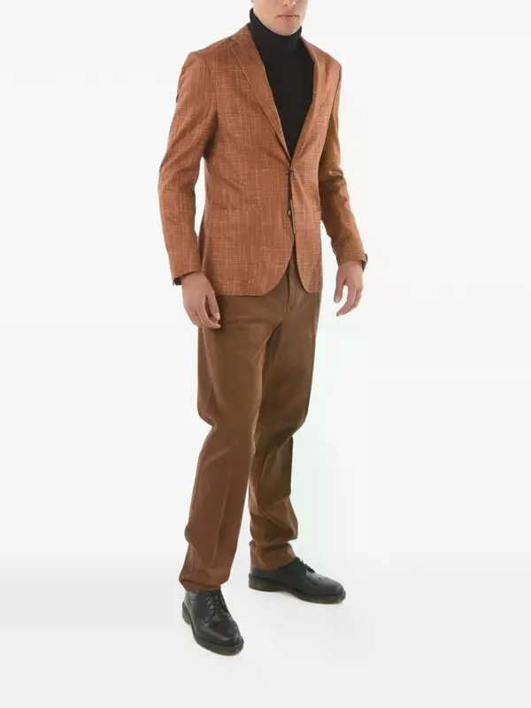 Corneliani Single-breasted Silk Blazer
