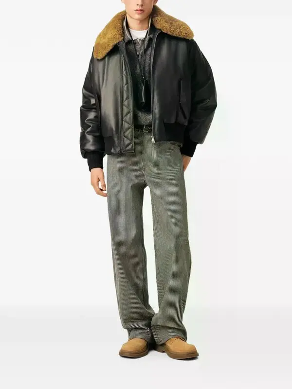 AMI Paris Lamb-leather Padded Jacket