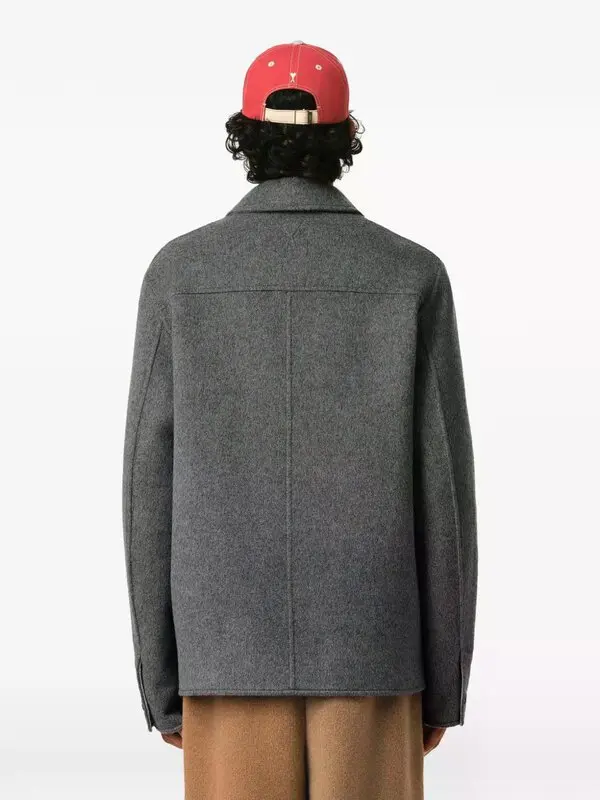 AMI Paris Button-down Wool And Cashmere Jacket