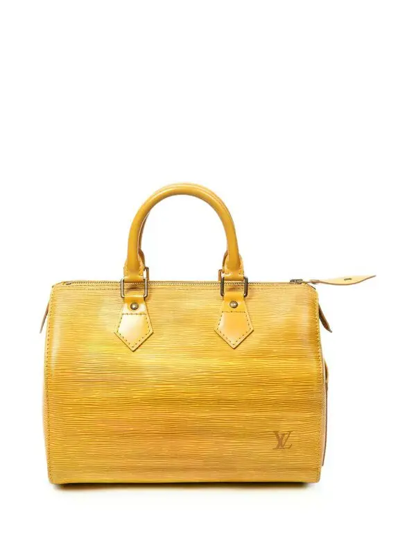 LOUIS VUITTON Epi Leather Speedy 25 Tote Bag - Yellow