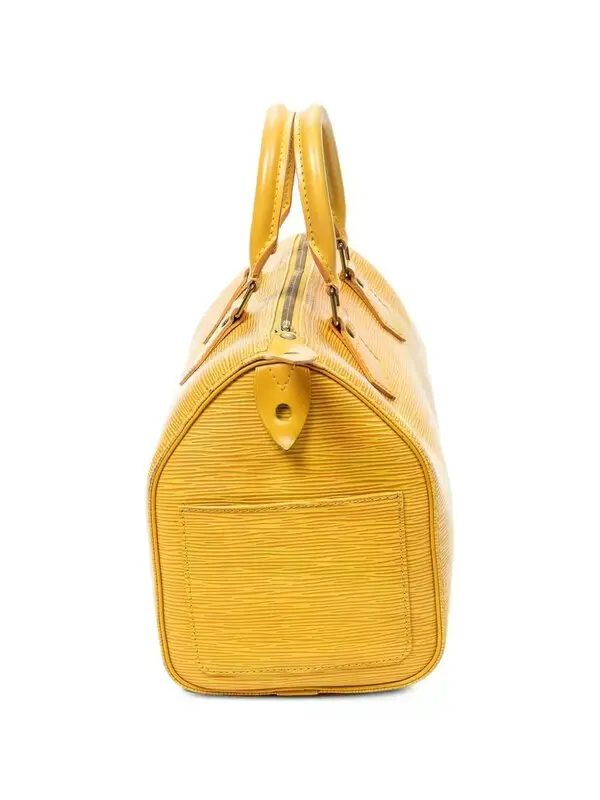 LOUIS VUITTON Epi Leather Speedy 25 Tote Bag - Yellow