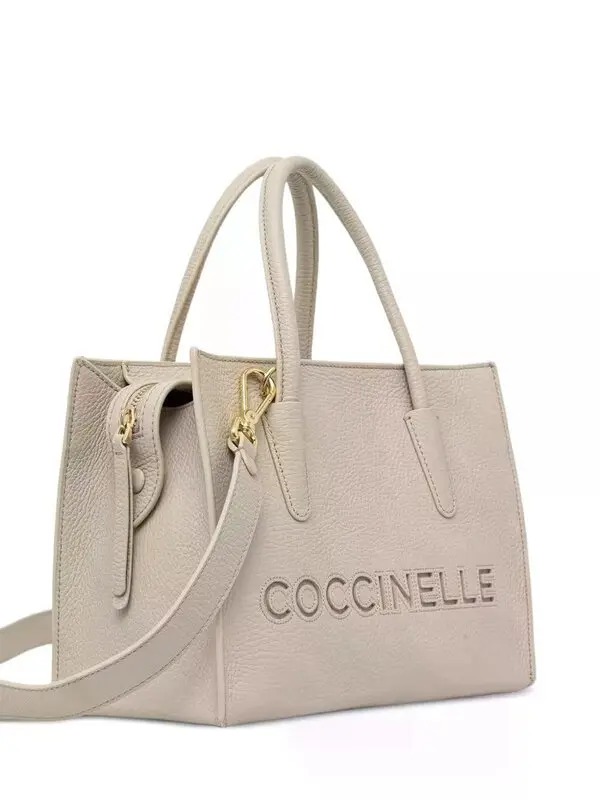 COCCINELLE Small Logo Debossed Tote Bag